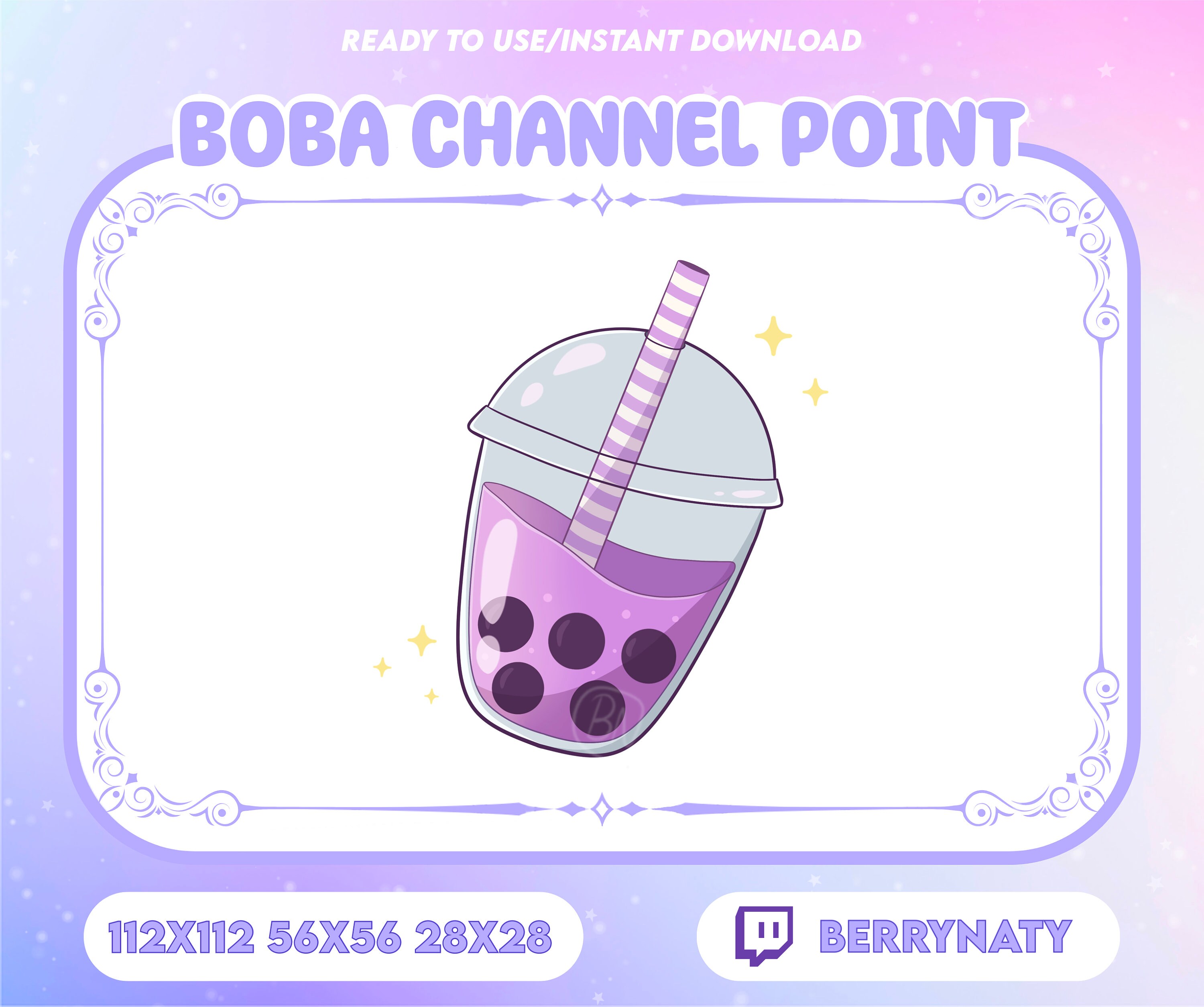 Boba Channel Point for Twitch Streamers Cheer Points Redeem Twitch ...