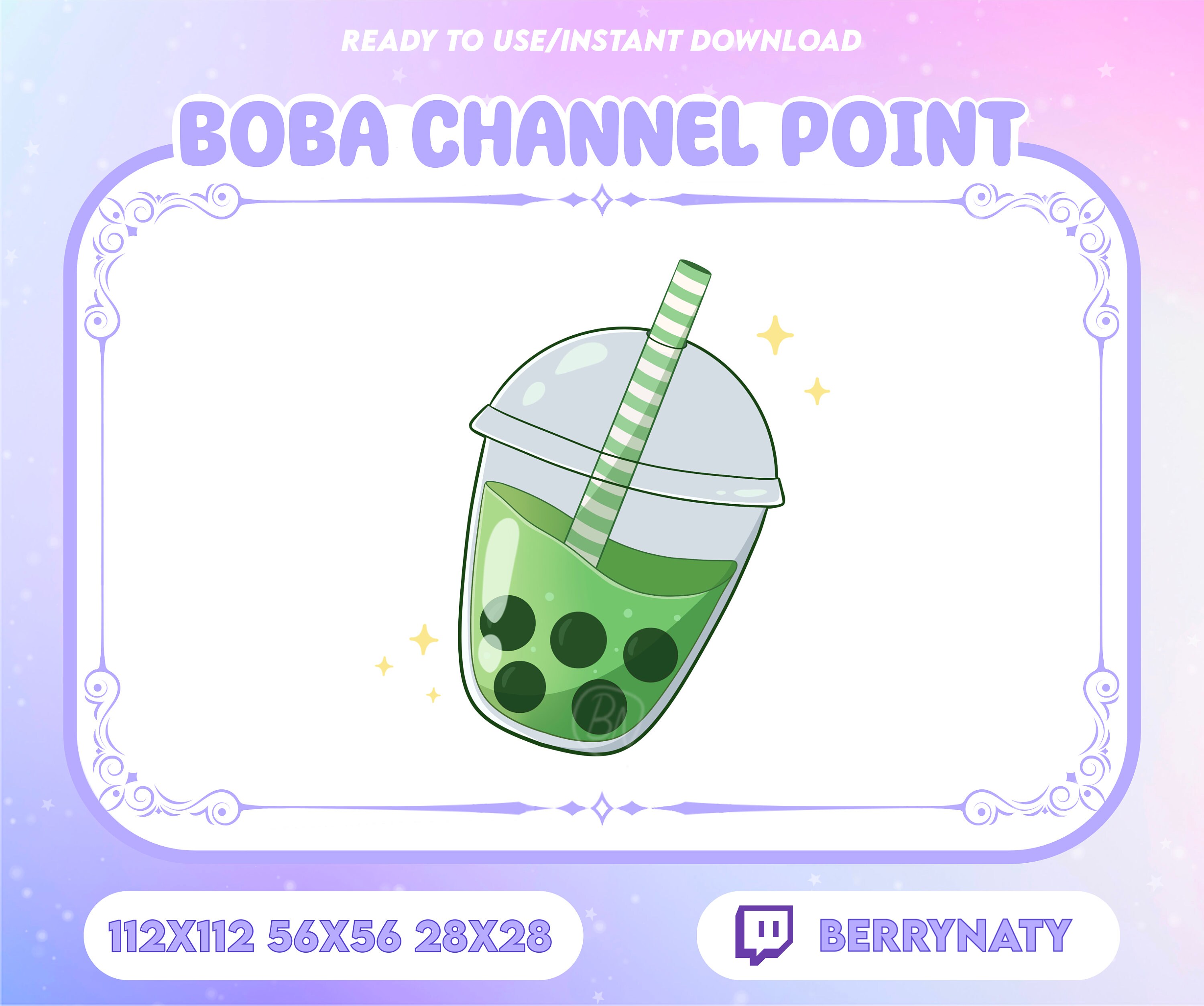 Boba Channel Point for Twitch Streamers Cheer Points Redeem Twitch ...