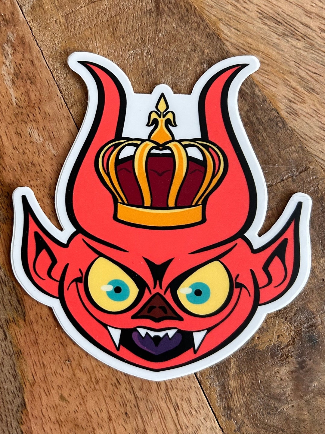 Devil King Vinyl Sticker - Etsy