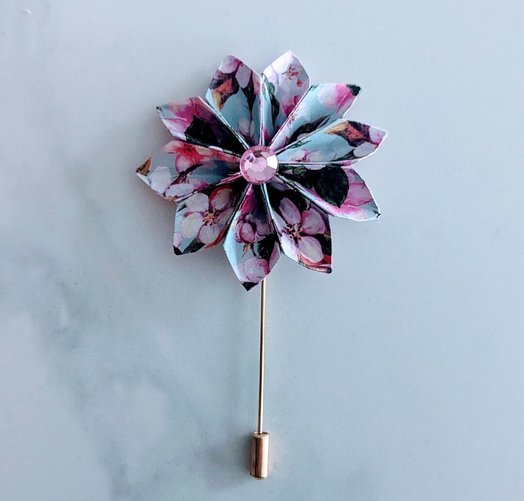Classic Grace Flower Lapel Pin - Etsy