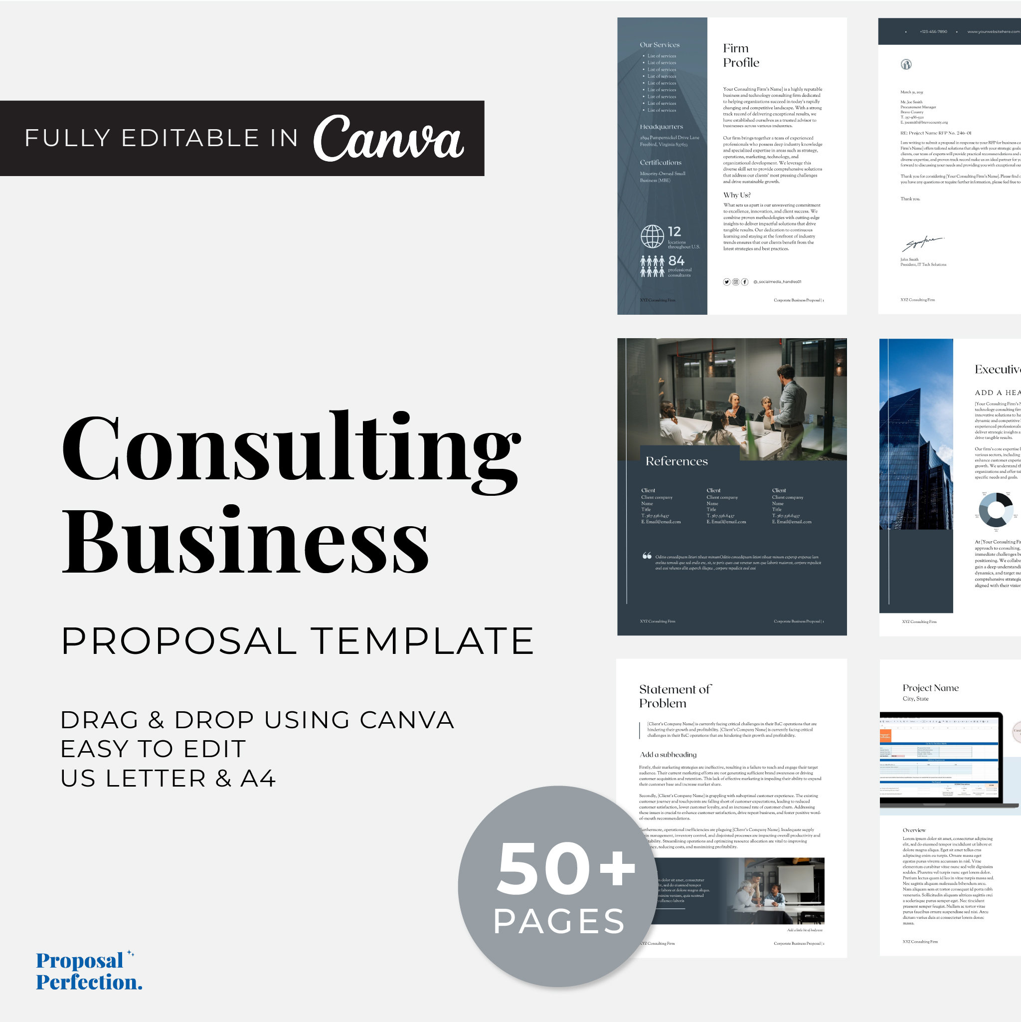 RFP Template Consulting AEC Industry Request for Proposal Canva ...