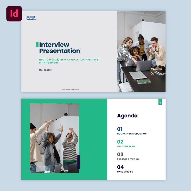 Adobe Indesign Business Presentation Interview Template for ...