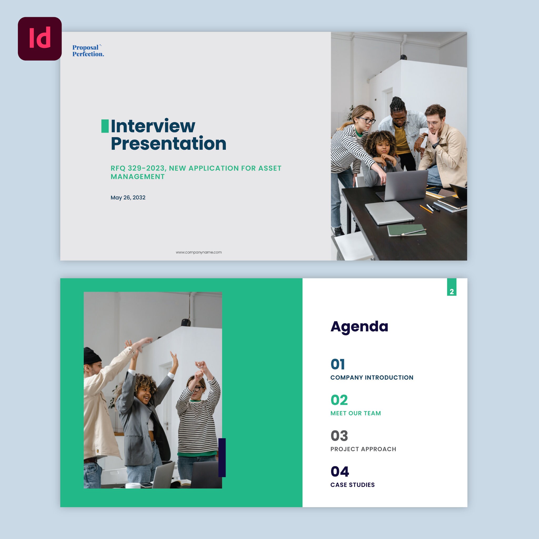 Adobe Indesign Business Presentation Interview Template for ...