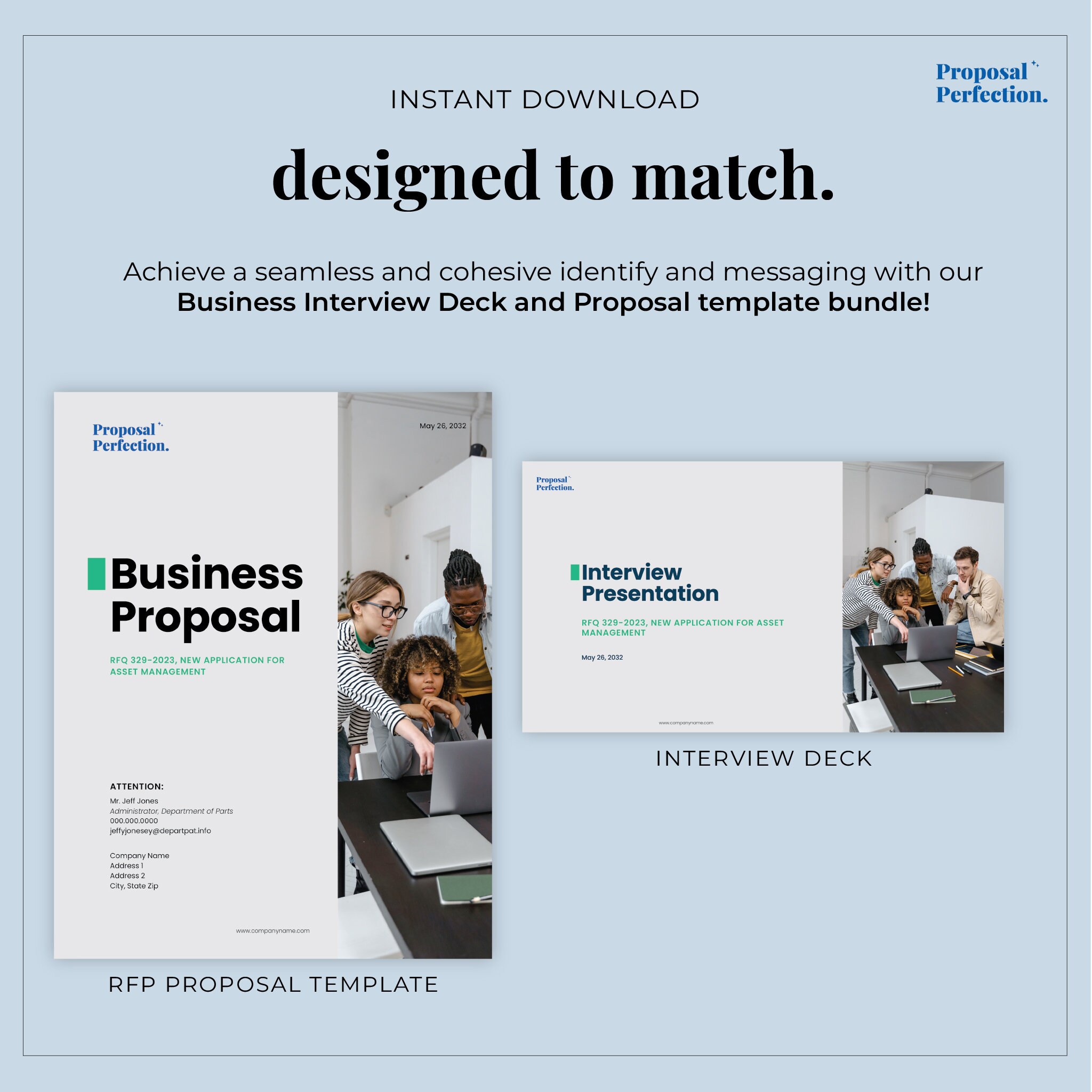 Adobe Indesign Business Presentation Interview Template for ...