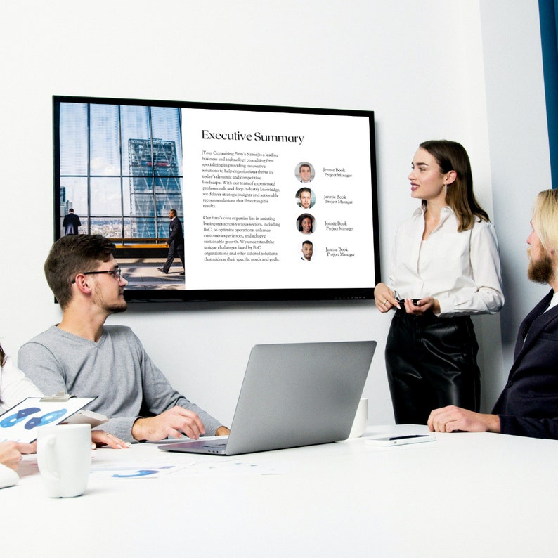 Canva Interview Deck Presentation Template for Professional Services ...