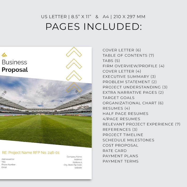 Request for Proposal Canva Editable Template | RFP Template Consulting ...