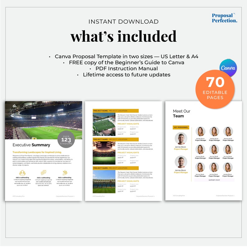 Request for Proposal Canva Editable Template | RFP Template Consulting ...