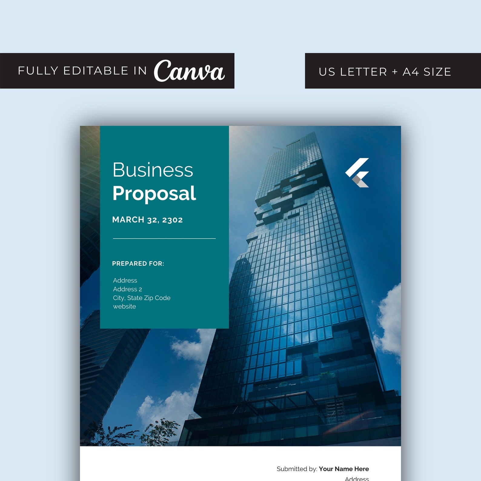 Business Proposal Template for Canva AEC Proposal Template General ...