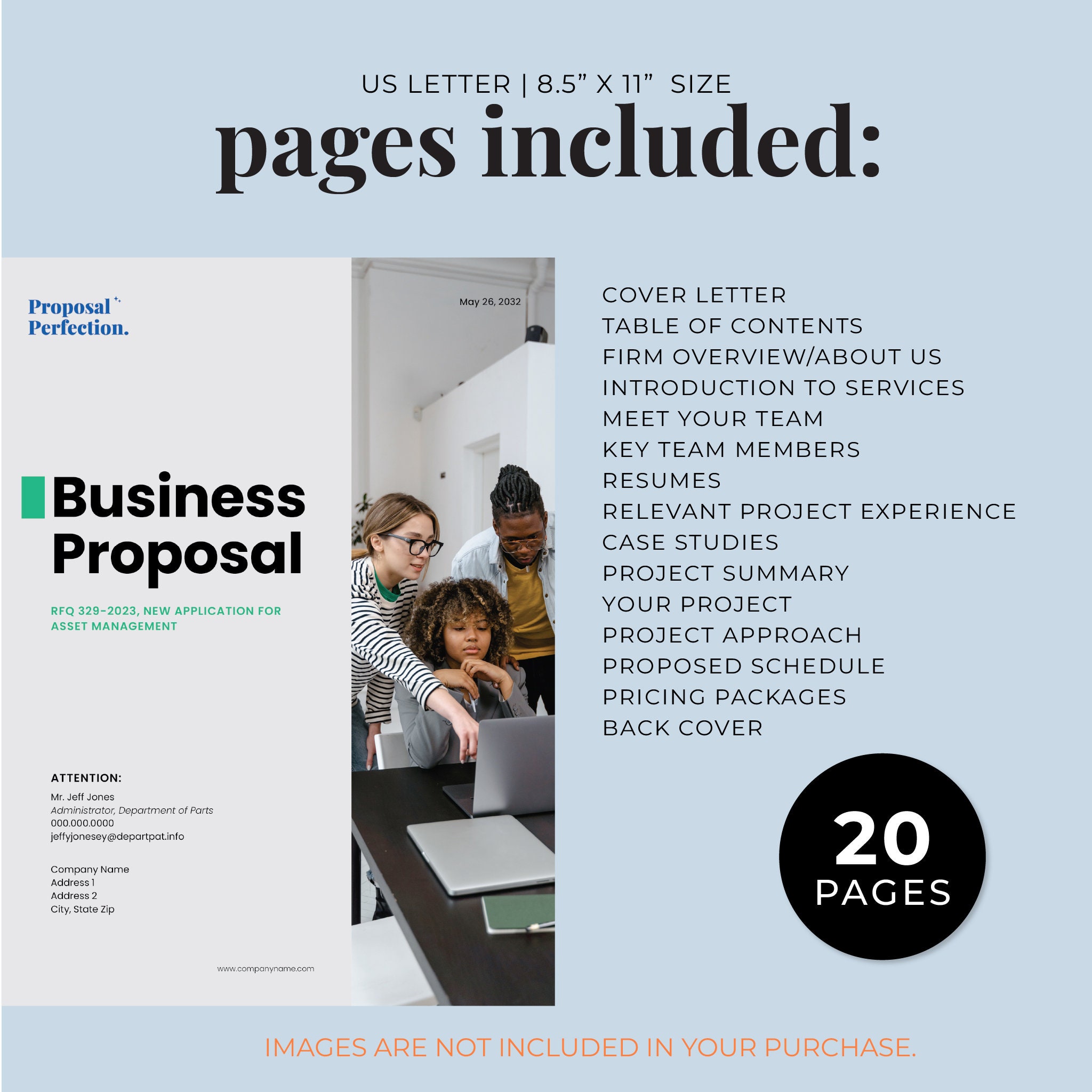 Adobe Indesign Business Proposal/rfp Template for Digital Services ...