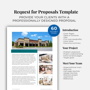 Business Proposal Template for Canva AEC Proposal Template General ...