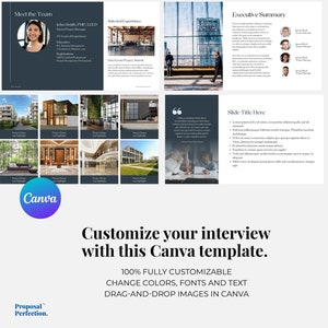 Canva Interview Deck Presentation Template for Professional Services ...