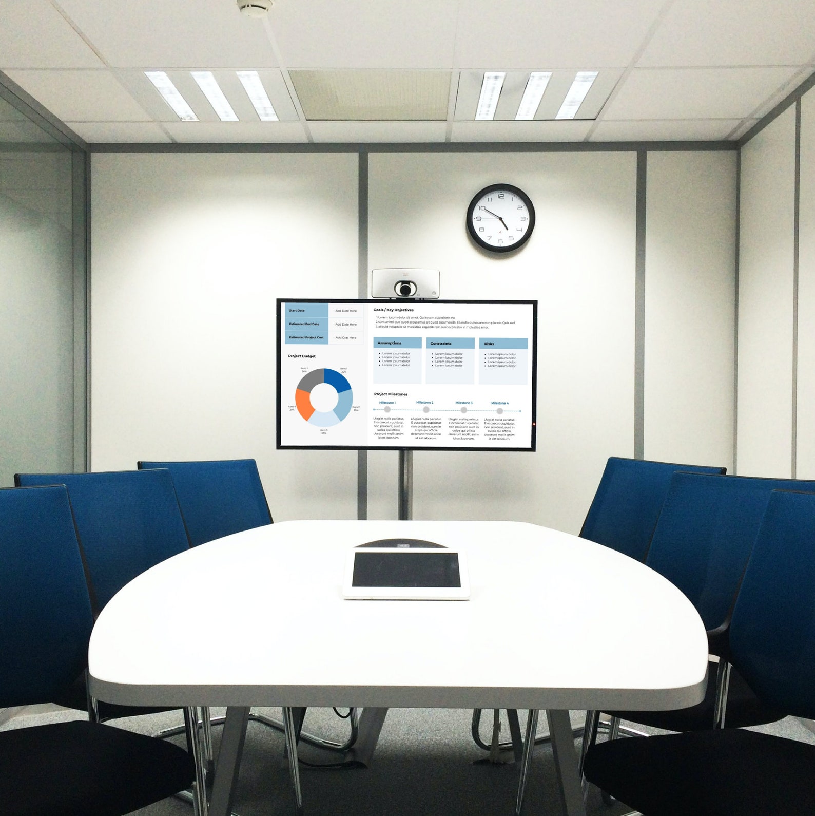 Professional Simple Project Charter Customizable Canva Template ...