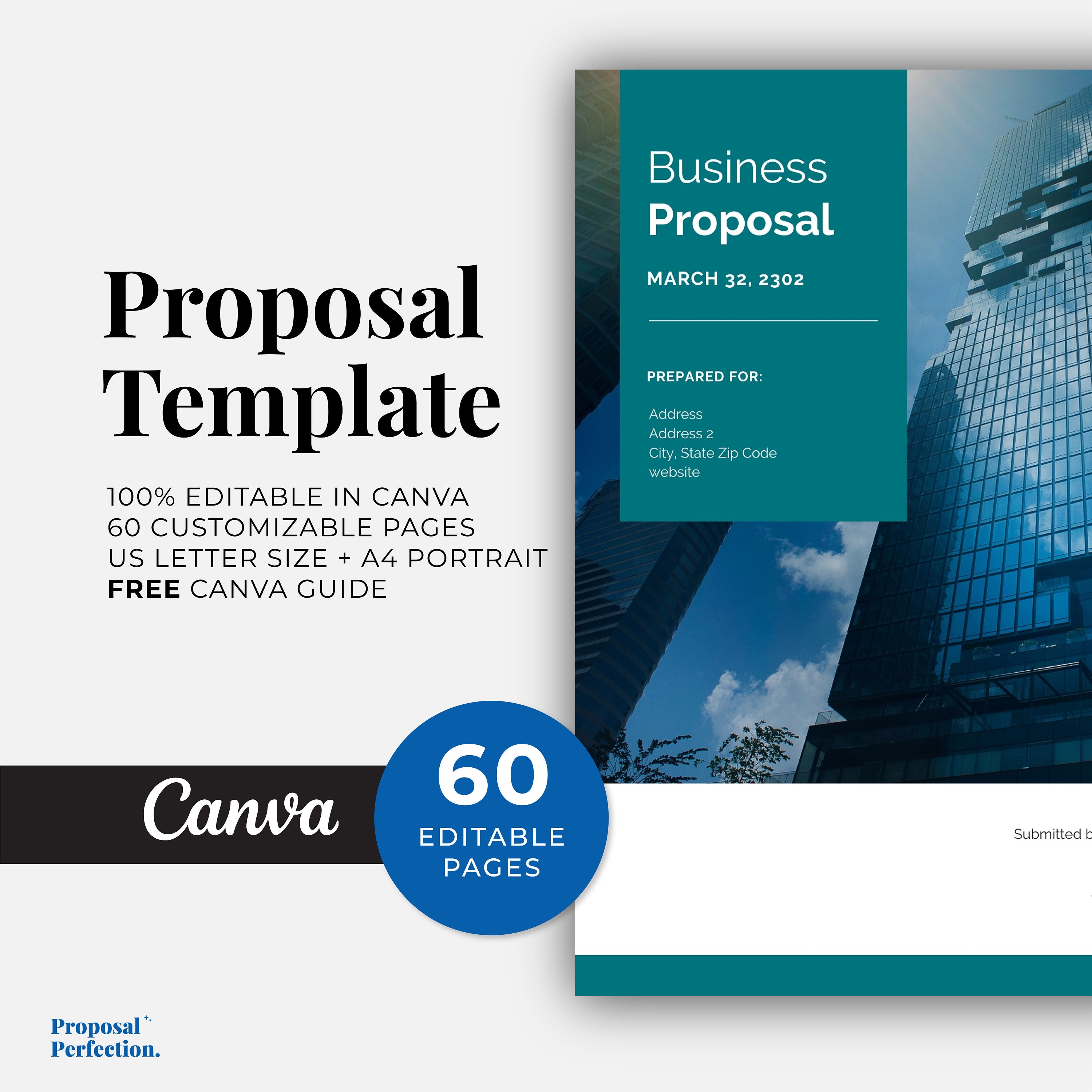 Business Proposal Template for Canva AEC Proposal Template General ...