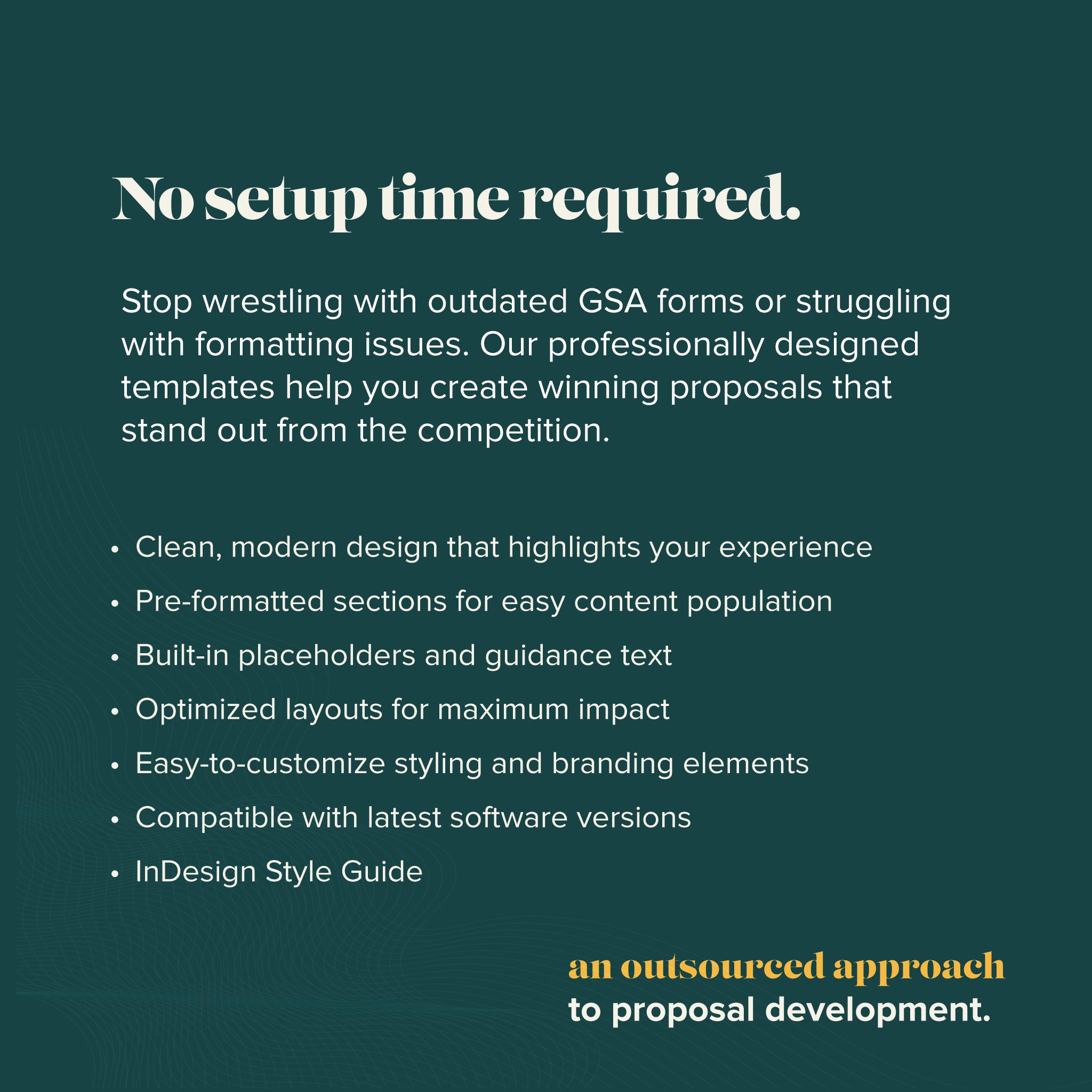 SF330 Template Pack for Architecture Engineering | Federal Proposal ...