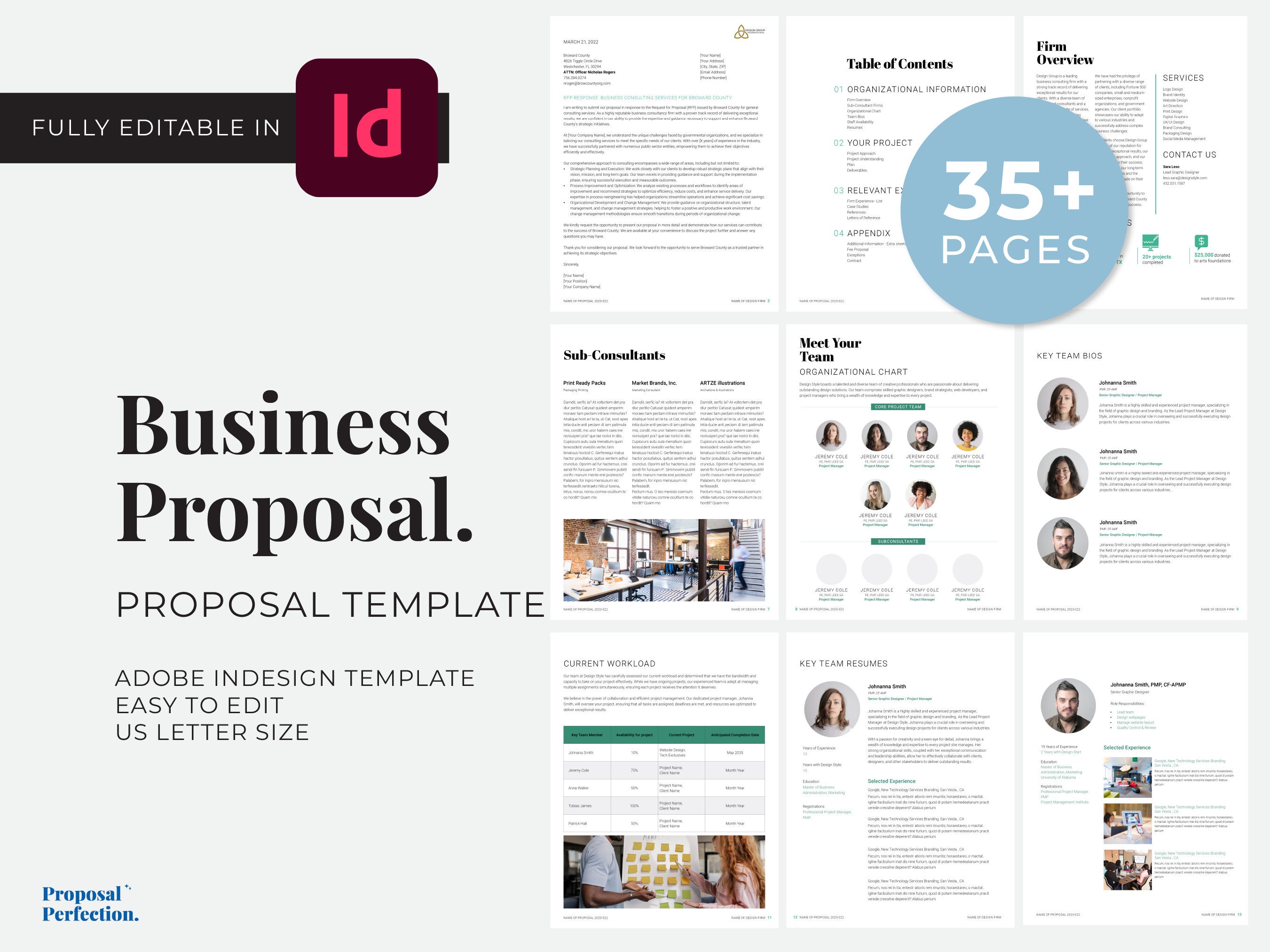 Indesign Business Proposal Template for Consulting Services Proposal ...