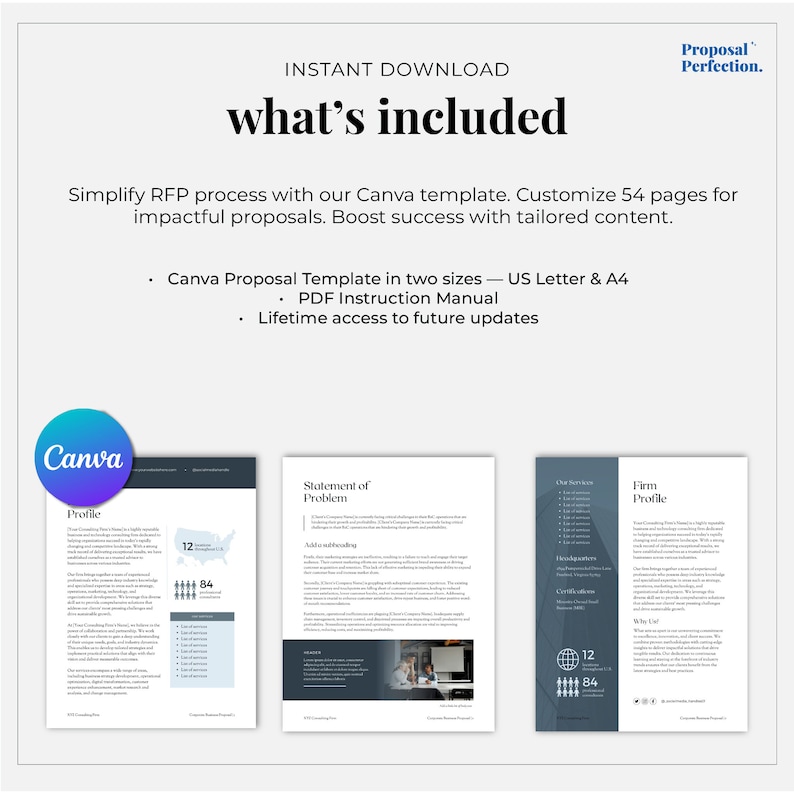 RFP Template Consulting AEC Industry Request for Proposal Canva ...