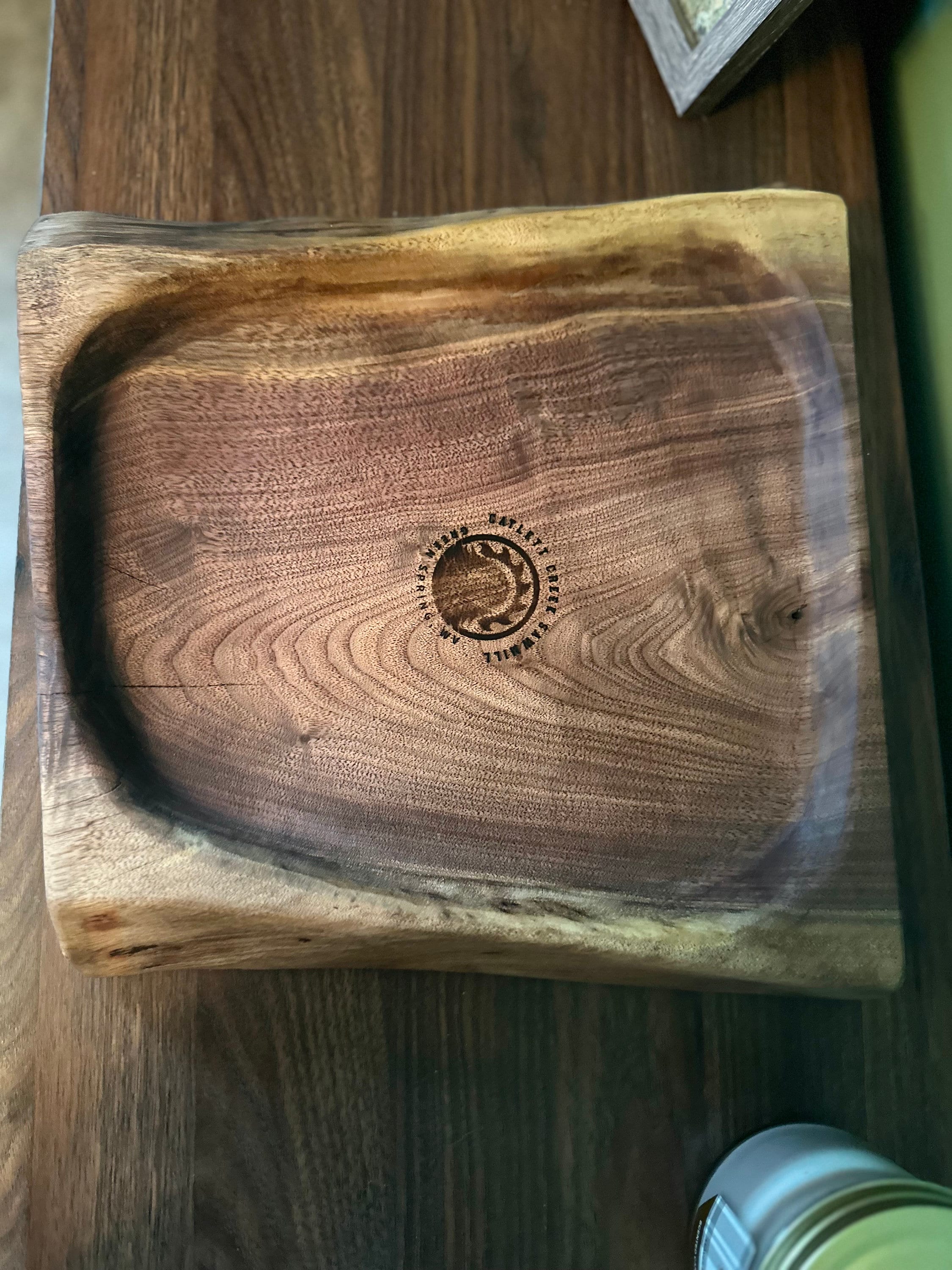 Black Walnut Live Edge Catch All Tray - Etsy