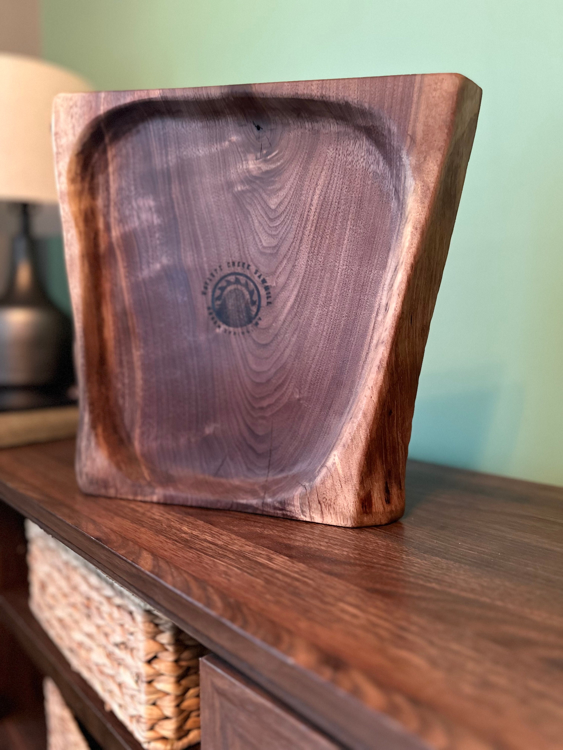 Black Walnut Live Edge Catch All Tray - Etsy