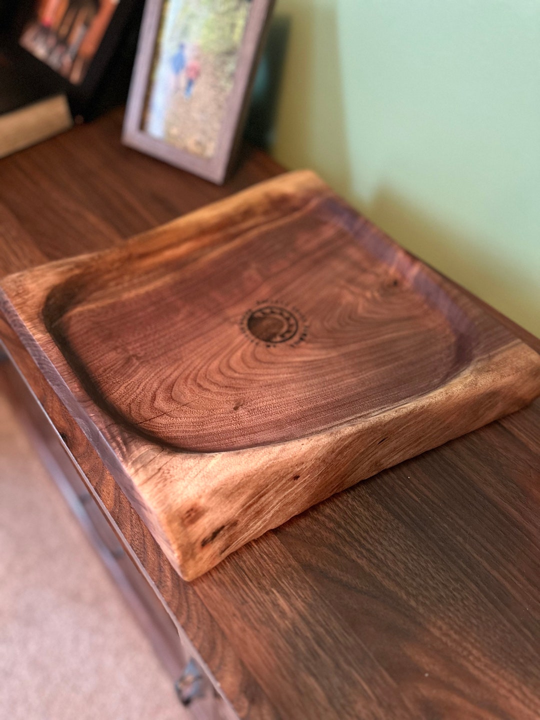 Black Walnut Live Edge Catch All Tray - Etsy