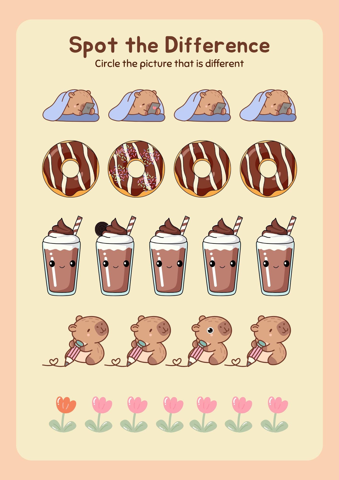 Capybara Activity Book for Kids – Fun Printable Educational Worksheets ...