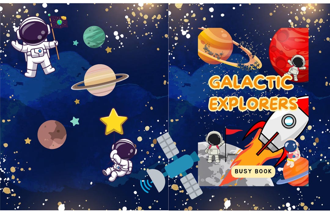 Galactic Explorer Busy Book Printable | Space Themed Toddler Activity ...