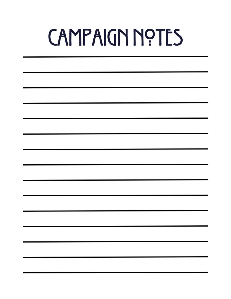 Printable Dungeons and Dragons Player Character Sheets Digital Download ...