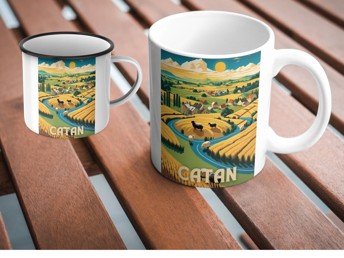 Settlers of Catan Travel Poster Design Board Game Lover, Wall Art ...