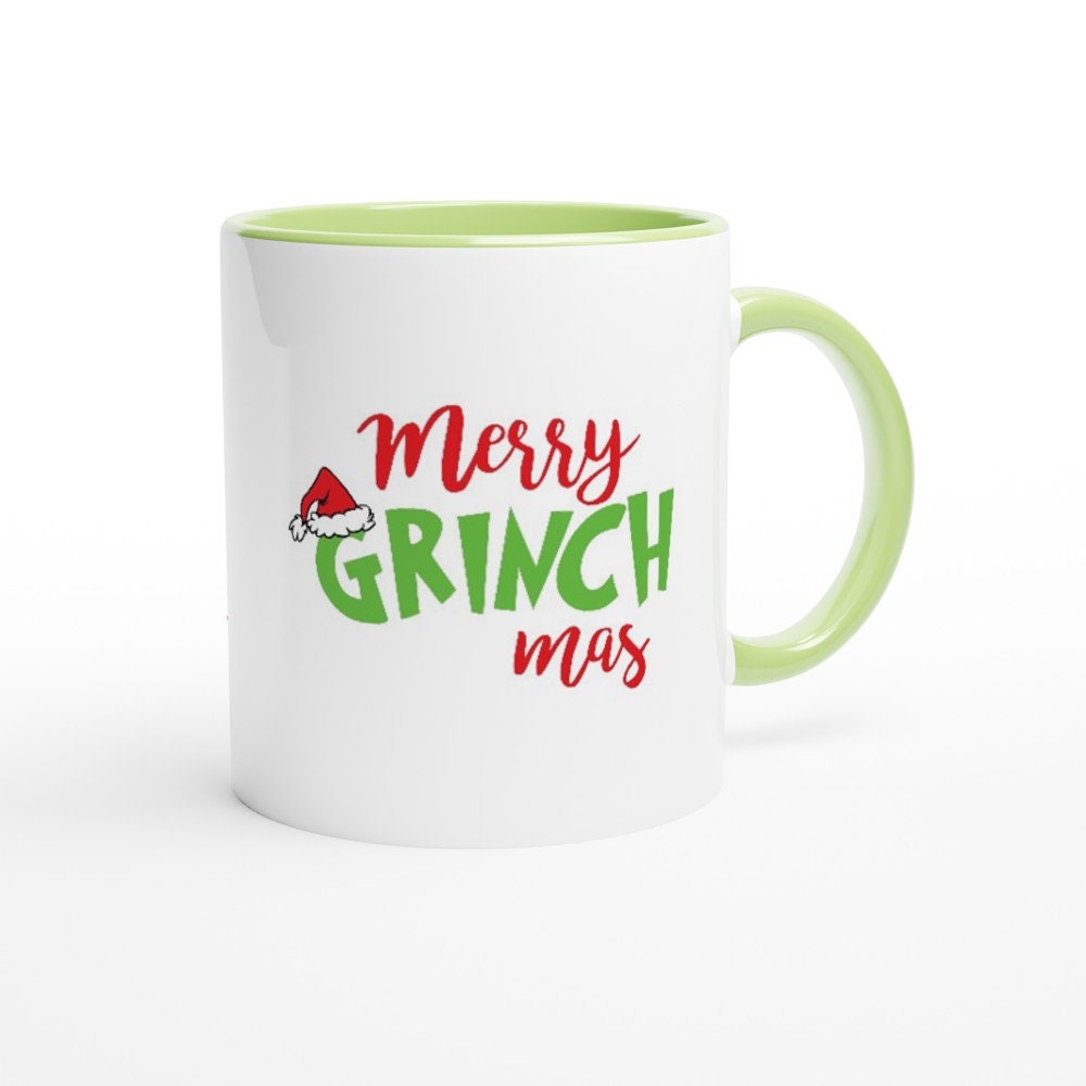 Merry Grinchmas Coffee Mug, Holiday Season Tea Cup, Gift for Grinch Fan ...