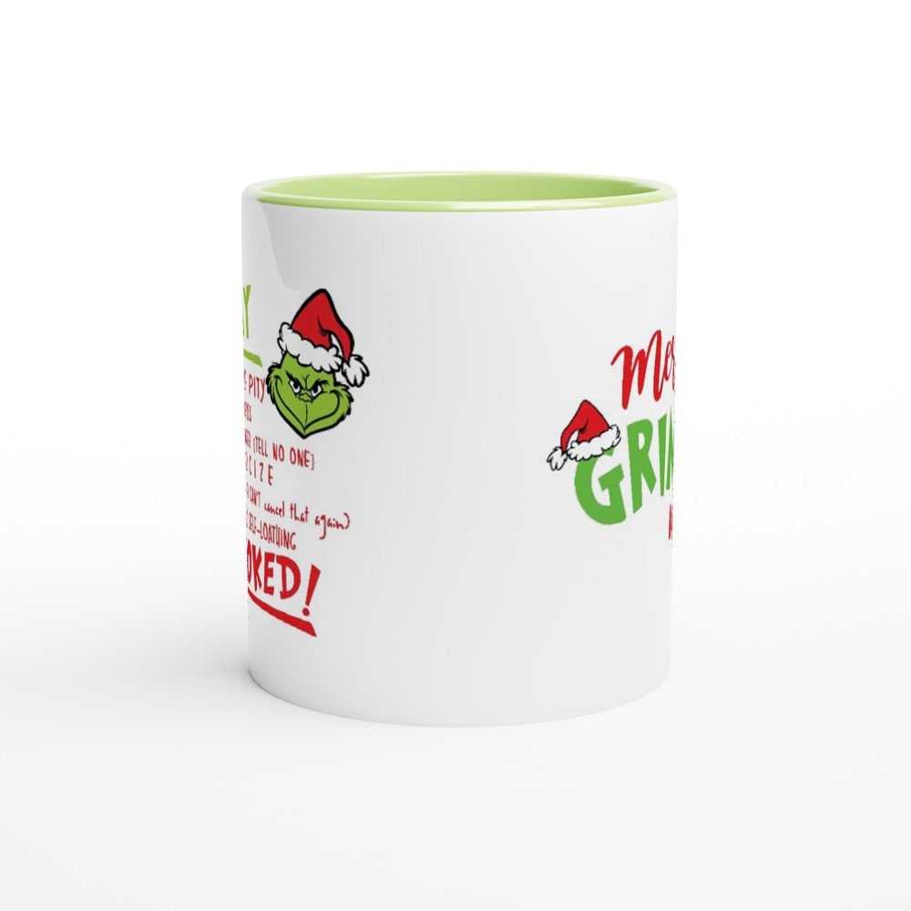 Merry Grinchmas Coffee Mug, Holiday Season Tea Cup, Gift for Grinch Fan ...