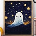 Van Gogh's the Starry Night Ghost Print, Night's Embrace, Cute Spooky ...