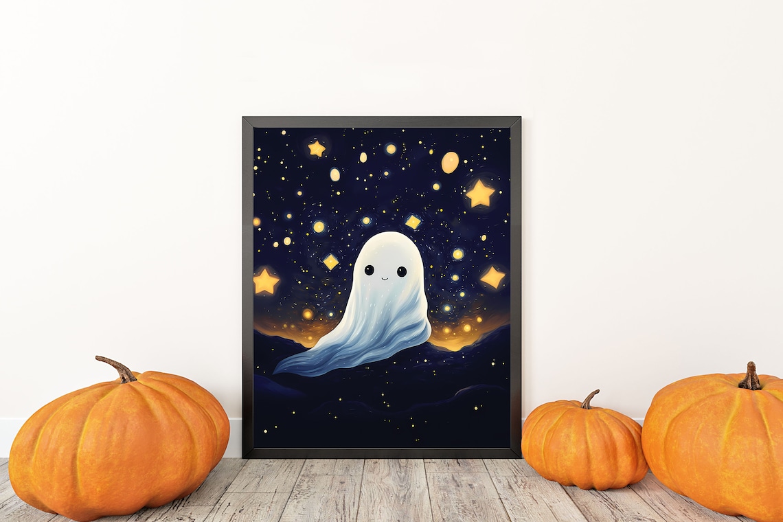 Van Gogh's the Starry Night Ghost Print Night's - Etsy
