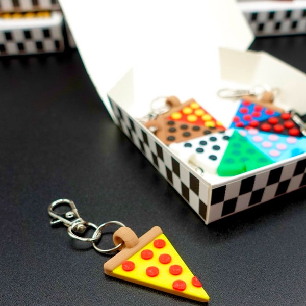 Pizza Keychain - Etsy