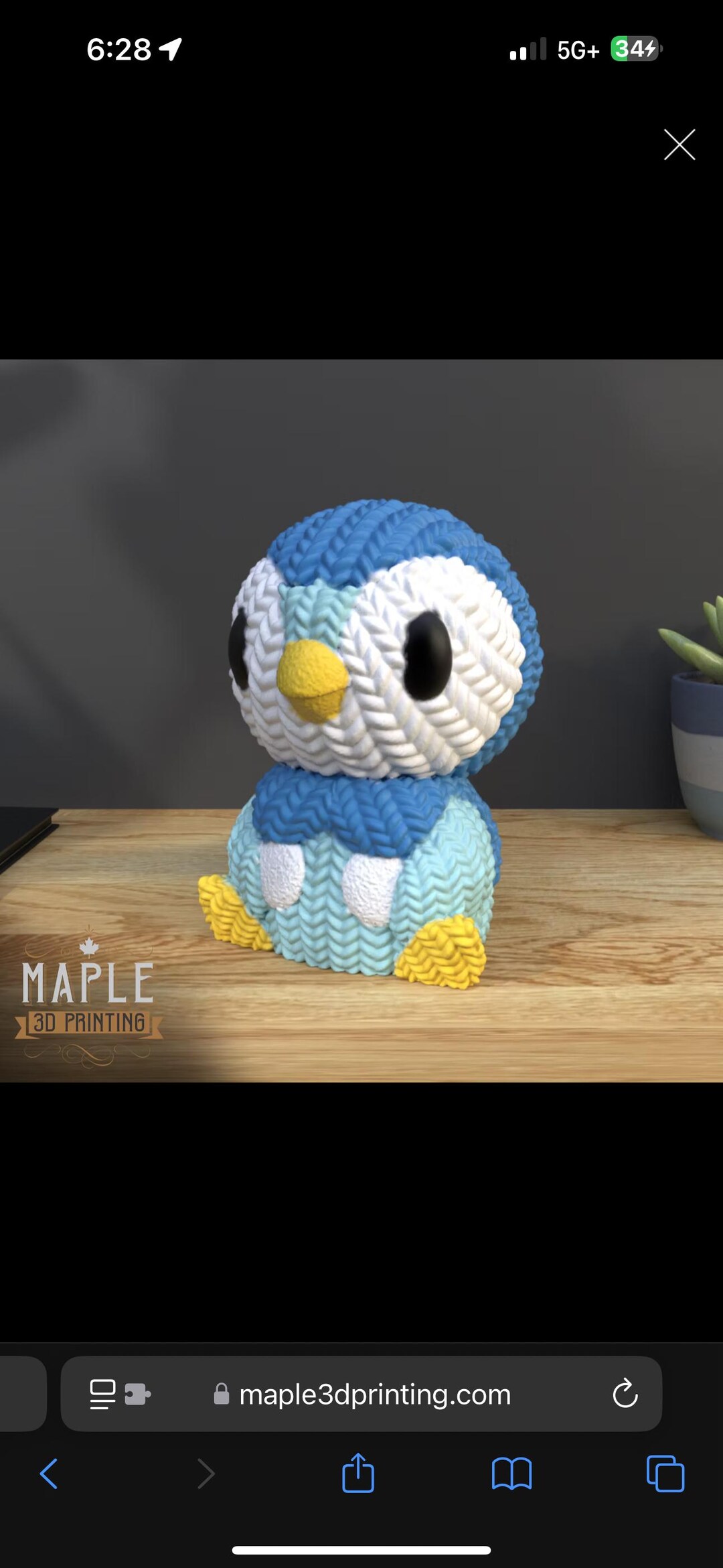 Piplup-knit | MAPLE 3D | PRINTS - Etsy