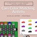 Cars Color Matching Game, Preschool Activity, Homeschool Worksheet ...