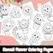 Kawaii Flower Coloring Pages for Kids, Kawaii, Coloring Book, Coloring ...
