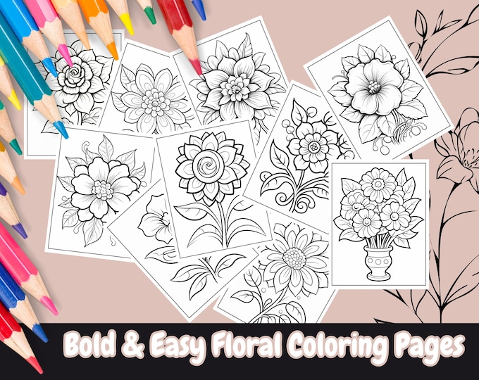 The Ultimate Bundle 100 Bloom & Botanicals Coloring Book Realistic ...