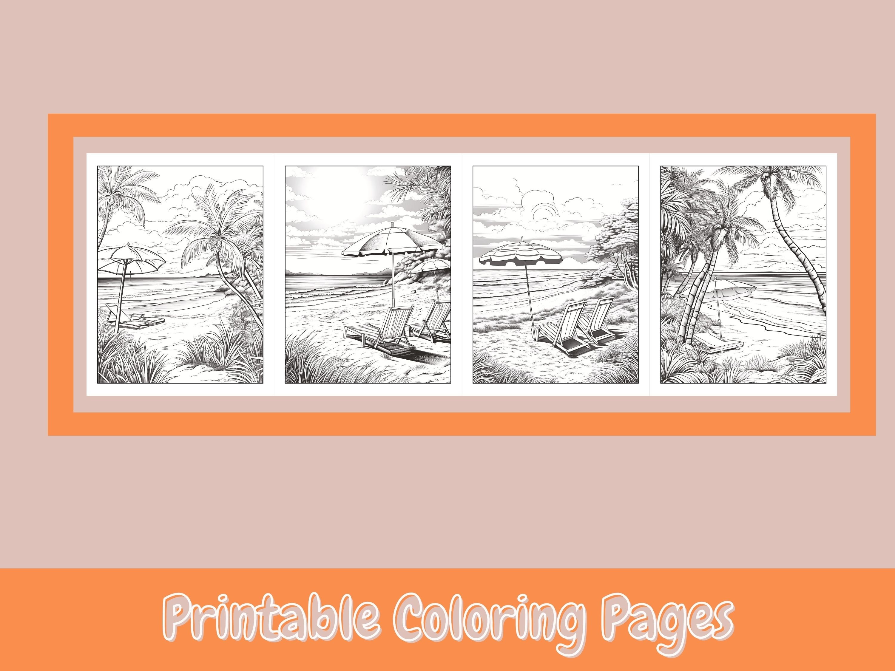 Landscapes Adult Coloring Book, Coloring Book, Printable Coloring Pages ...