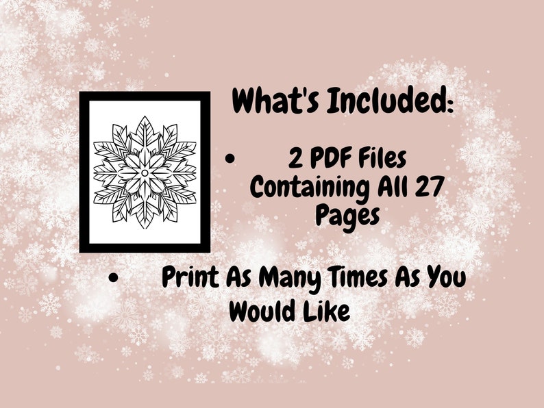 Snowflake Coloring Pages, Printable Coloring Pages, Christmas Coloring ...