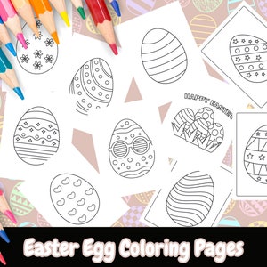 Easter Egg Coloring Pages for Kids, Easter Party, Kids Activity, Kids ...