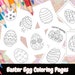Easter Egg Coloring Pages for Kids, Easter Party, Kids Activity, Kids ...