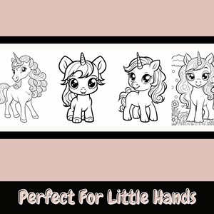 Cute Unicorn Coloring Book, Kids Coloring Book, Coloring Pages ...