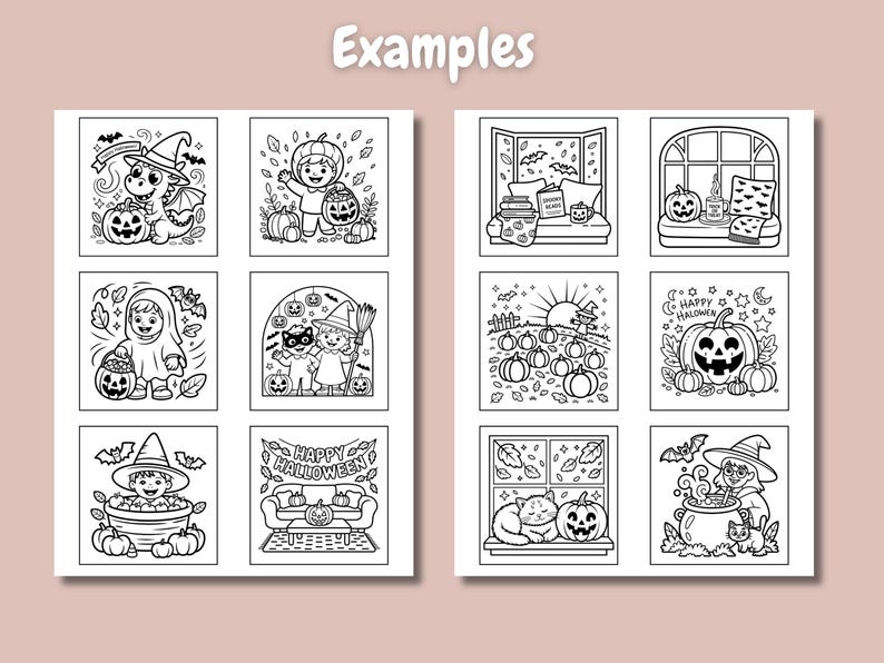 Bold and Easy Tiny Haunted Fun Coloring Pages, 104 Mini Designs, Kids ...