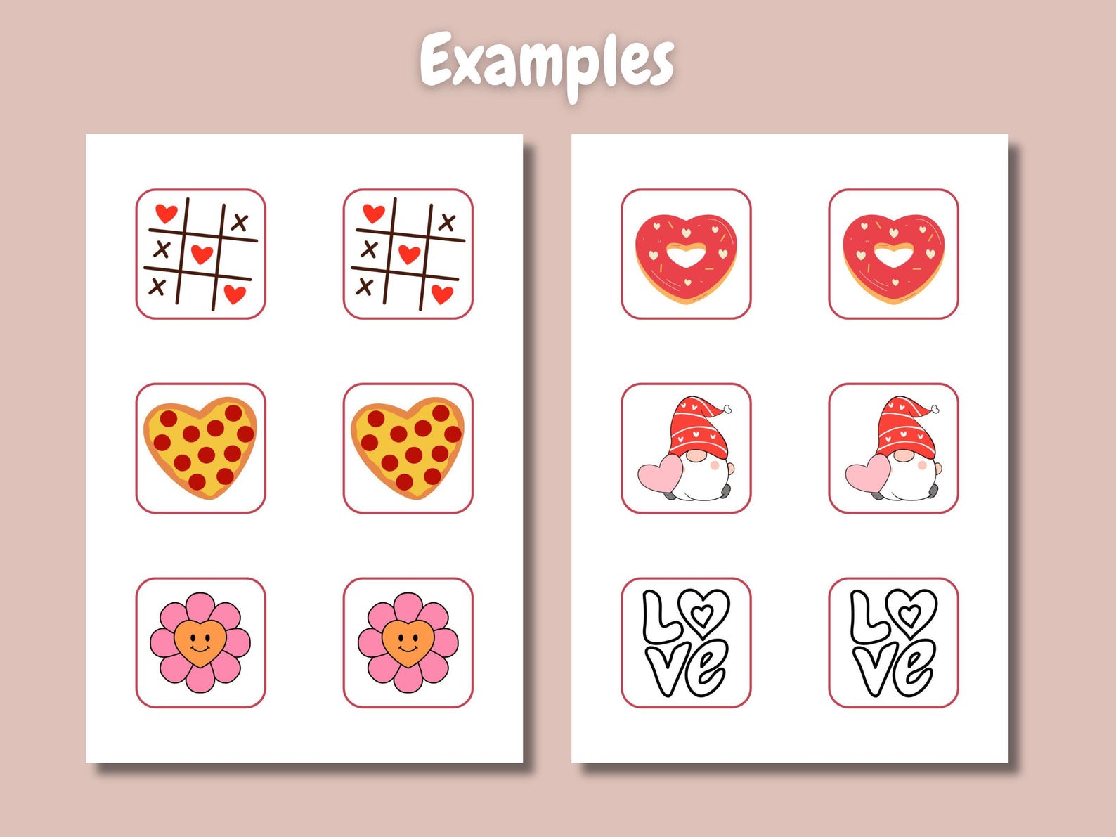 Kids Valentines Memory Game, Printable Valentines Matching Game ...