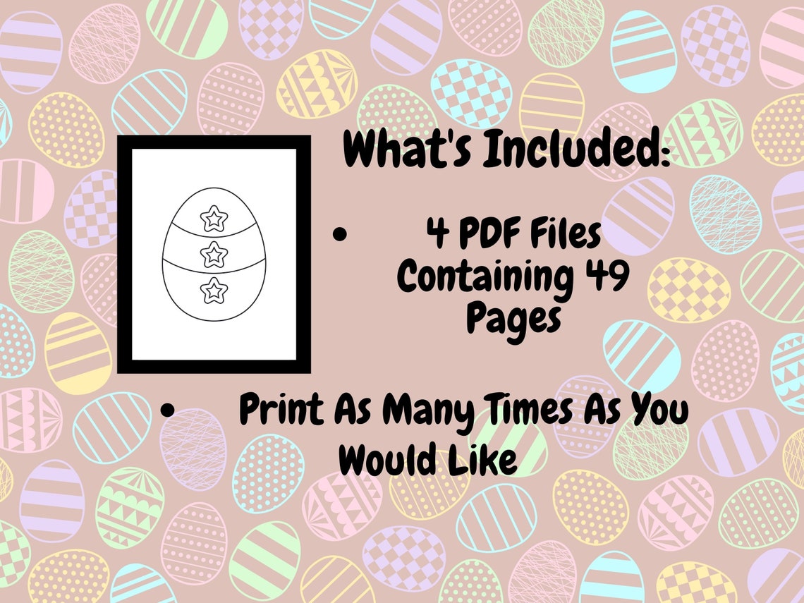 Easter Egg Coloring Pages for Kids, Easter Party, Kids Activity, Kids ...