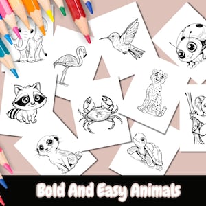 Bold and Easy Animal Coloring Pages, Coloring Books, Coloring Pages ...
