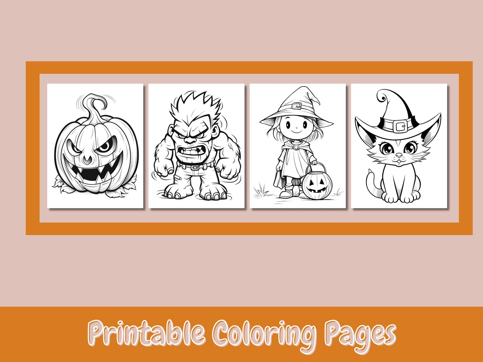 Haunted Coloring Book for Kids, Coloring Pages, Halloween, Coloring ...