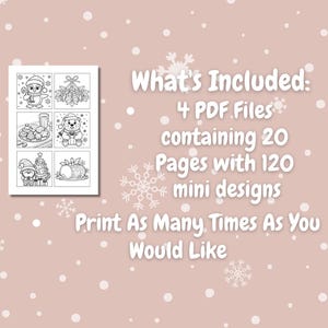 Bold and Easy Tiny Christmas Coloring Pages, 120 Mini Designs, Kids and ...