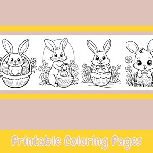 Easter A Coloring Book for Kids Vol 1, Printable Coloring Pages, Kids ...
