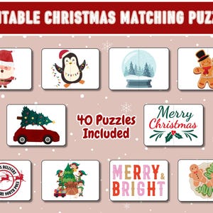 Printable Christmas Puzzles for Kids, Homeschool, Children's Puzzles ...