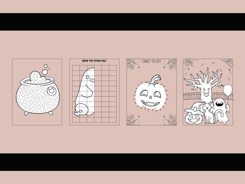 Halloween Activity Book, Halloween, Halloween Coloring Pages, Mazes ...